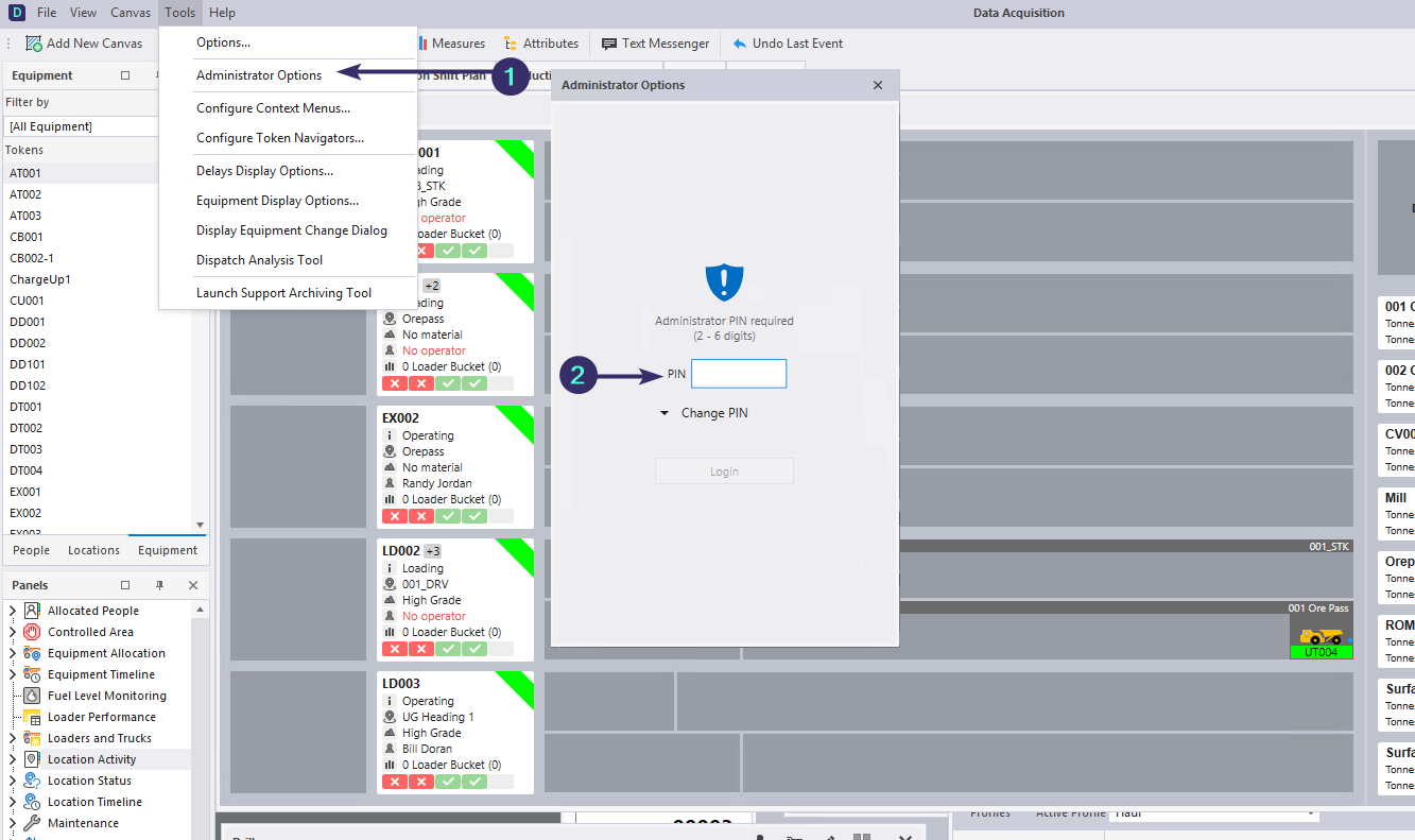 How To: Create a list of favourite equipment measures – Micromine Pitram