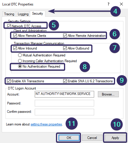 How To: Configure Microsoft Distributed Transaction Coordinator MSDTC ...