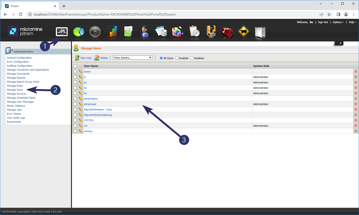 How To: Manage user roles in Pitram Portal. – Micromine Pitram
