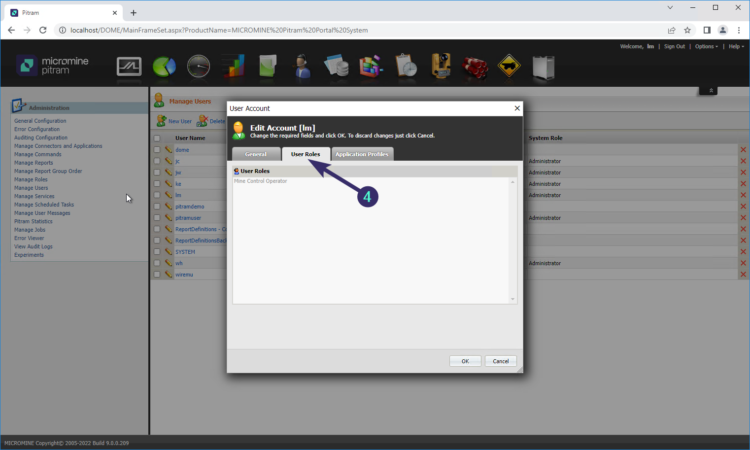 How To: Manage user roles in Pitram Portal. – Micromine Pitram