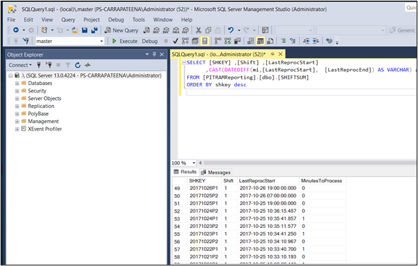 How long it takes to reprocess a shift – Micromine Pitram