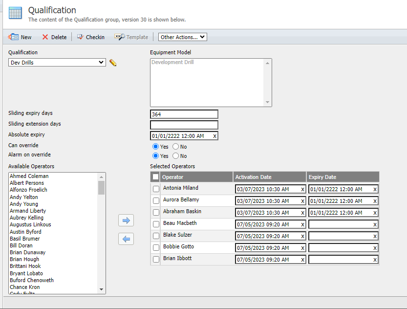 How to: Set Up Operator Qualifications – Micromine Pitram